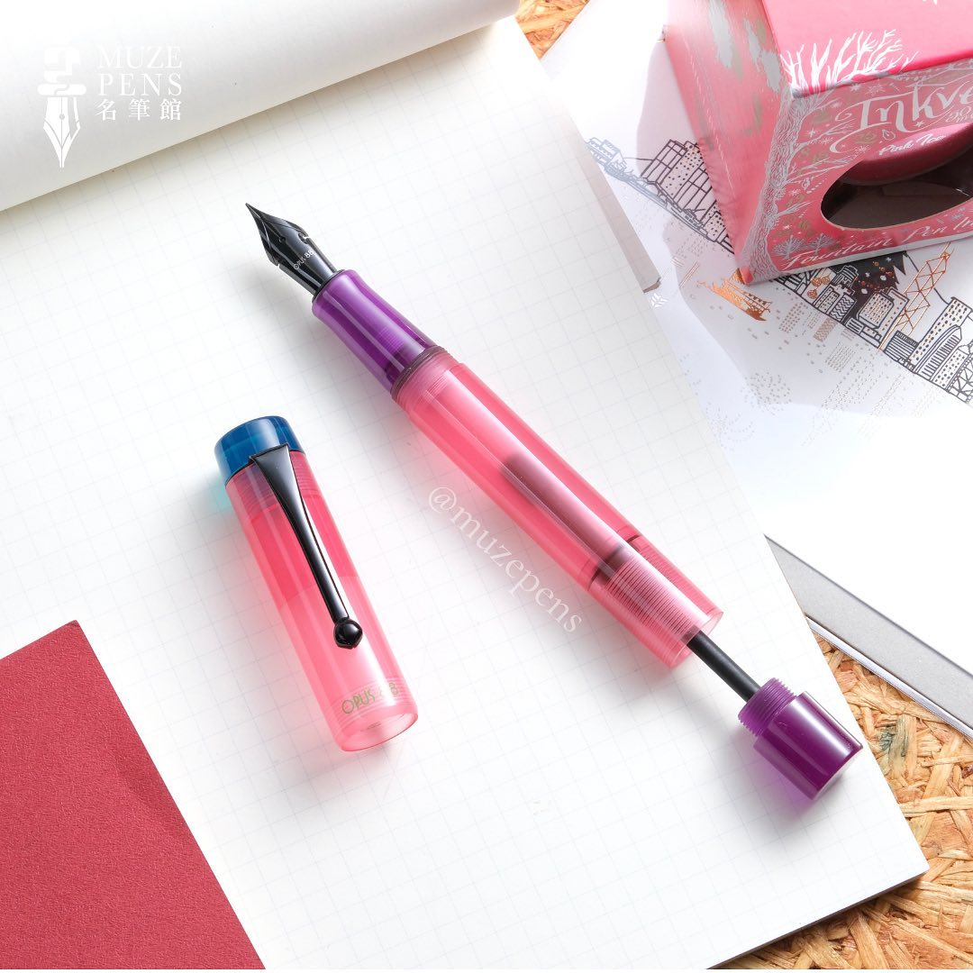 Opus 88 Demo Eyedropper Fountain Pen － Pink (Limited Edition) – Muze Pens