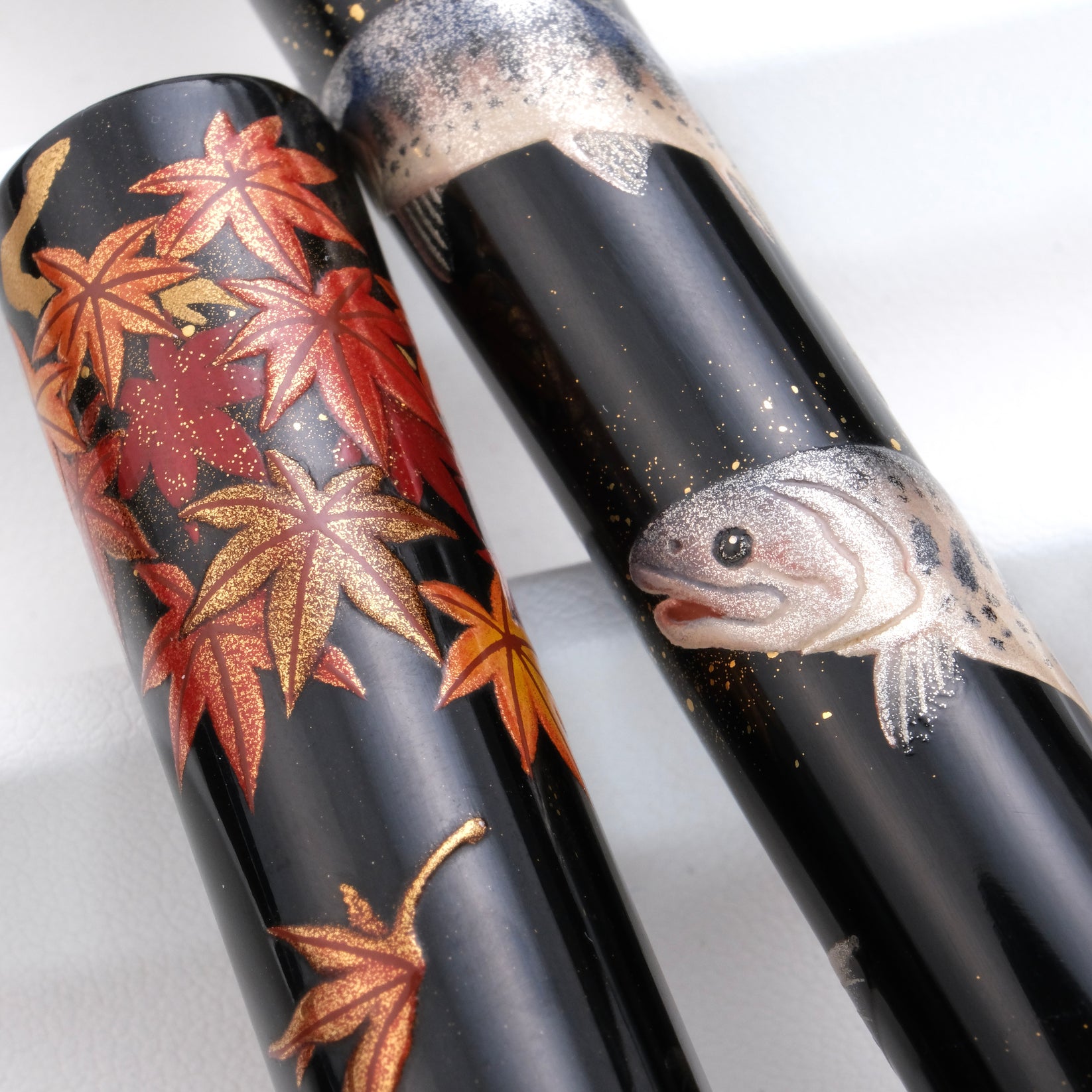 Fine Writing Int. Maki-e Fountain Pen － Formosan Salmon (Limited Editi ...