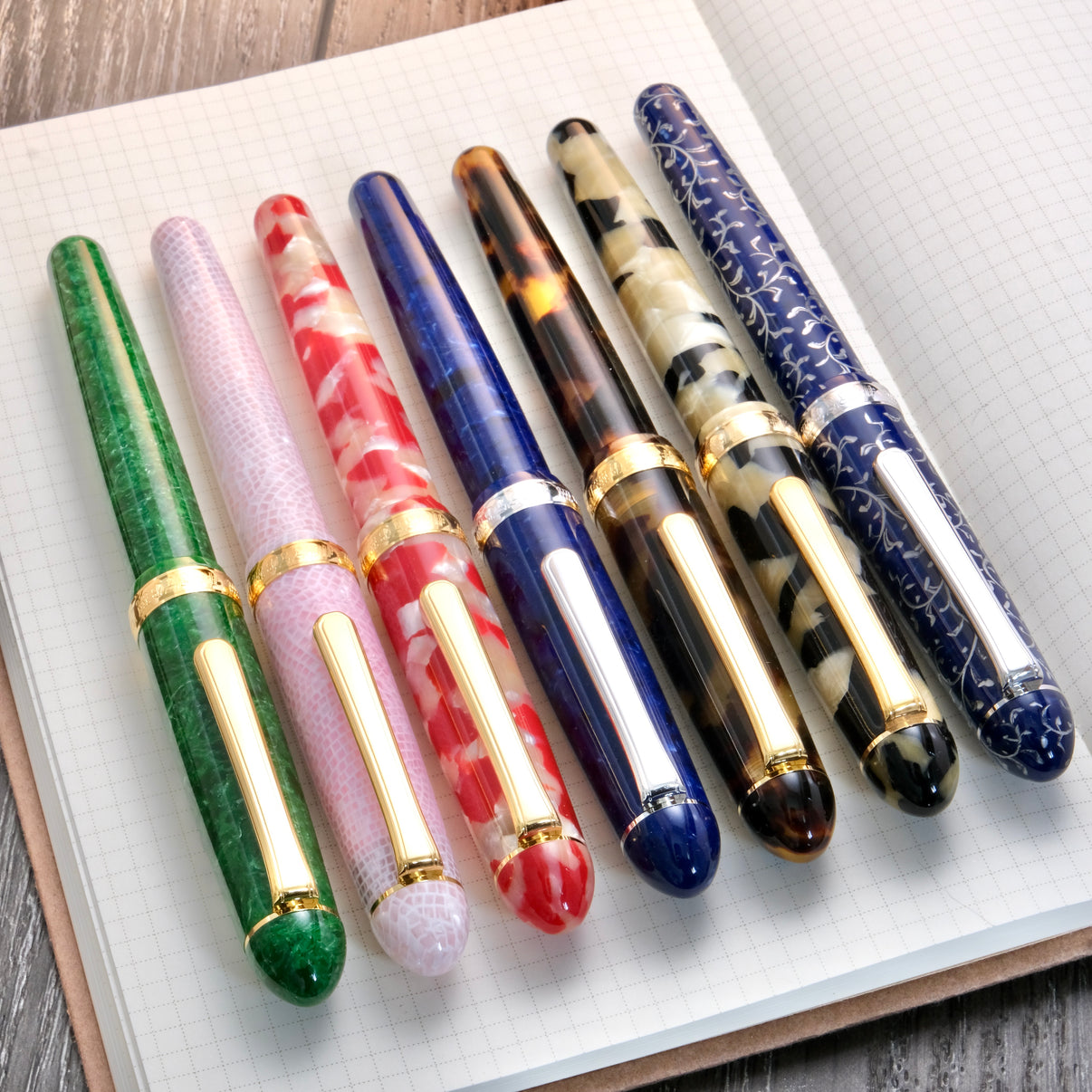Platinum 3776 Celluloid Fountain Pen - Midnight Ocean – Muze Pens