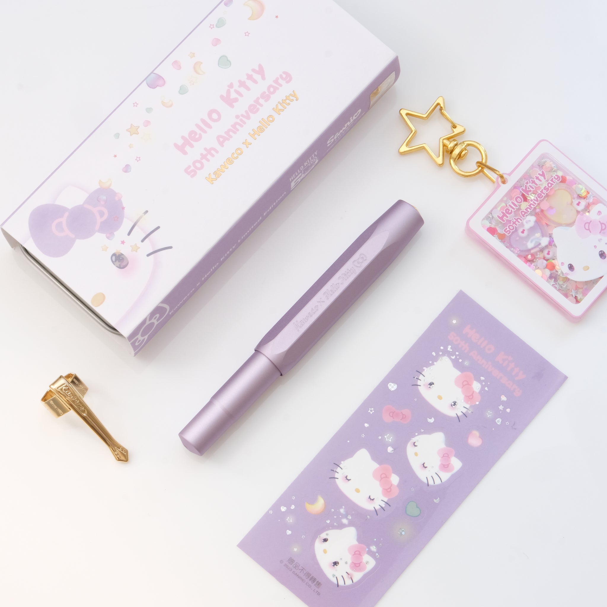 Kaweco AL Sport Hello Kitty Fountain Pen - Lilac (2024 Limited Edition ...