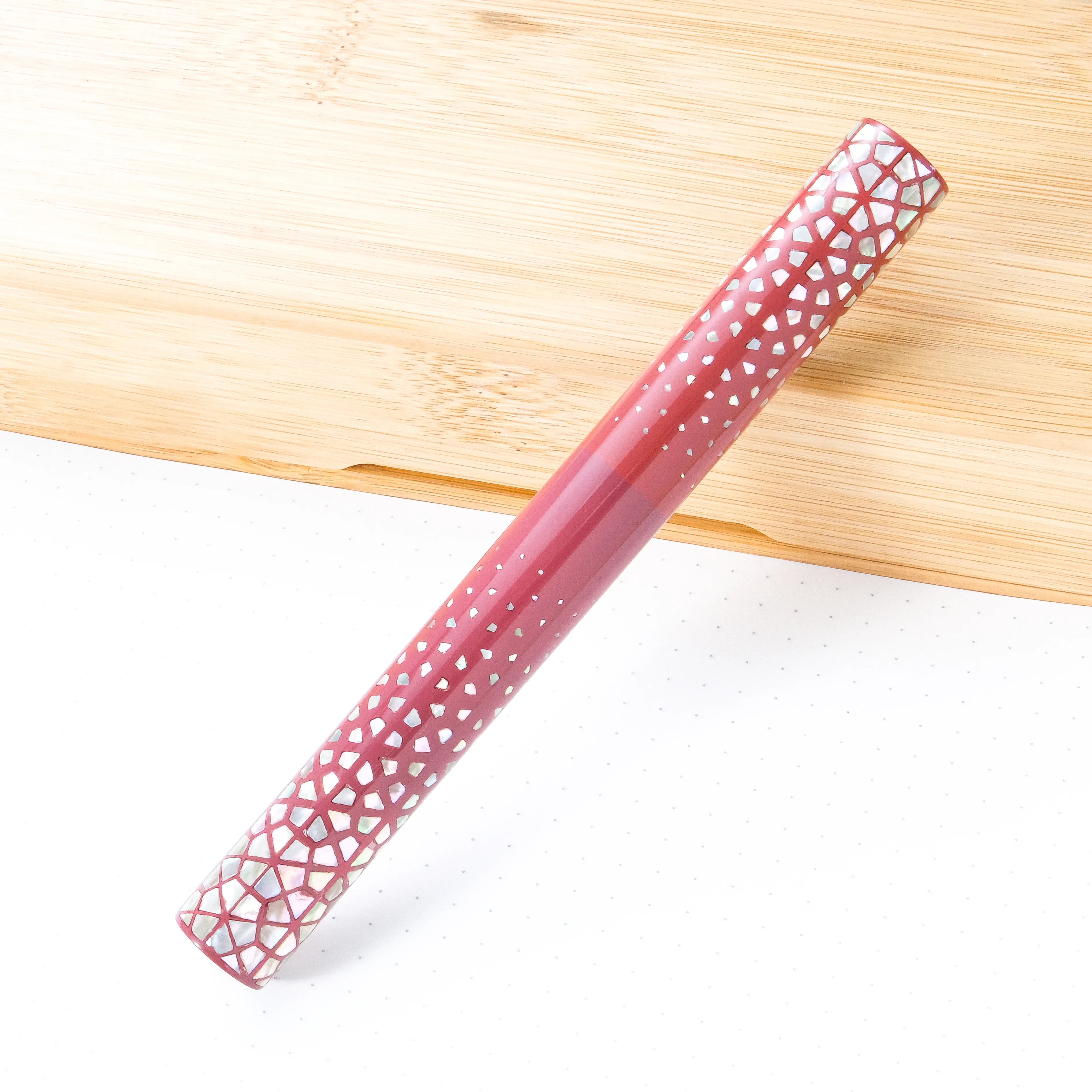 Cypress Modern Raden Color Geometry Fountain Pen - Red – Muze Pens