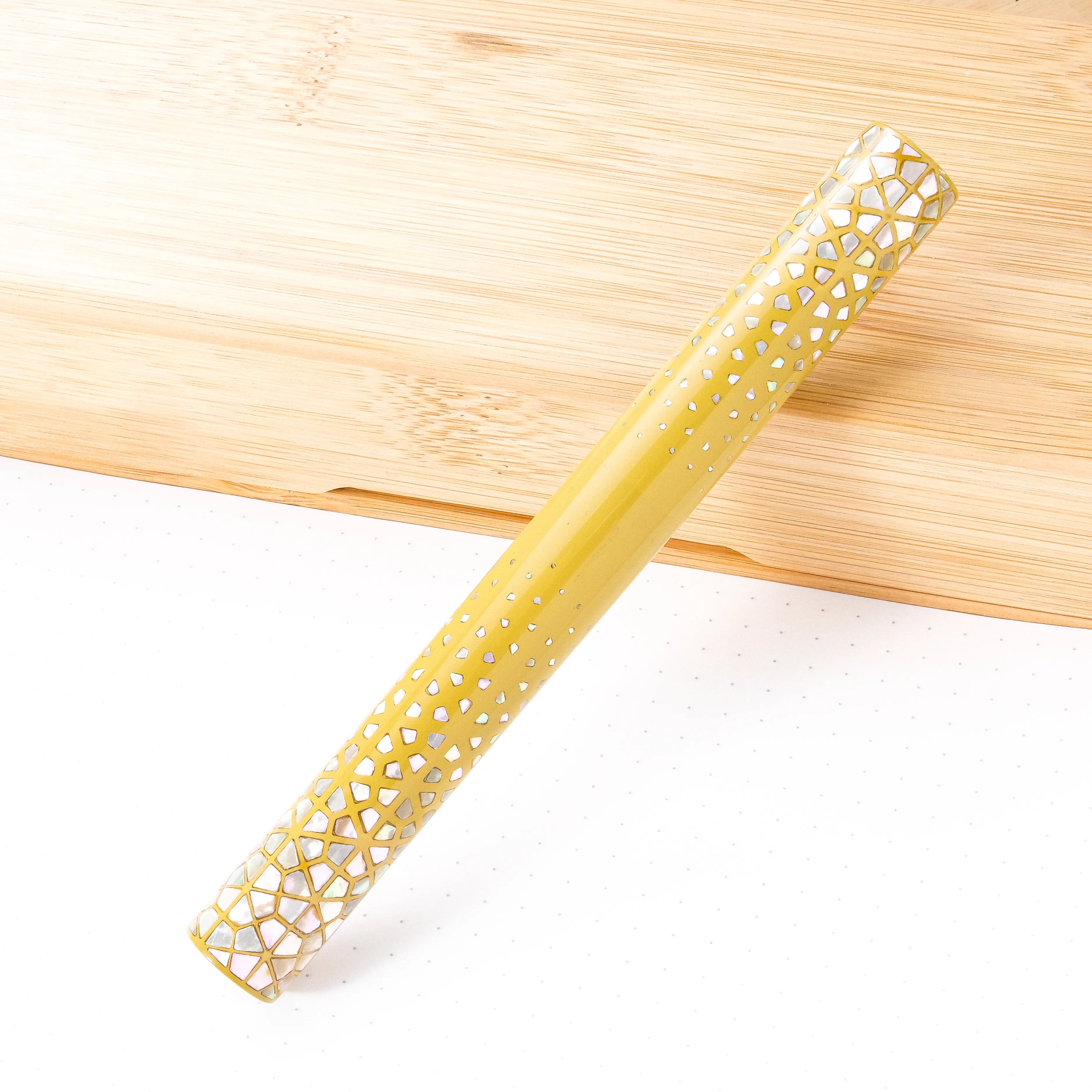 Cypress Modern Raden Color Geometry Fountain Pen - Mustard – Muze Pens