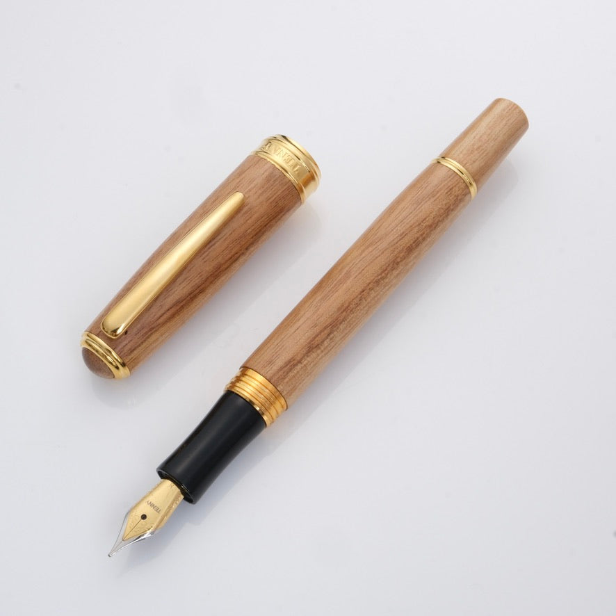 Tenny Coronation Fountain Pen - Taiwanese Camphorwood (台灣牛樟) – Muze Pens